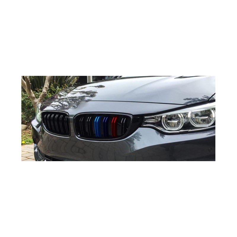 BMW 3 Series F30 Double Slat style 3-color Front Grille - Trilogy Aero ...